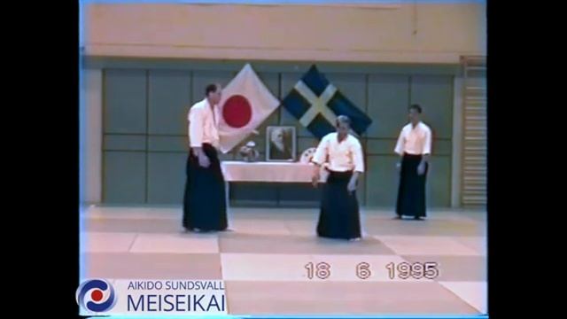 8 Aikido Ryosodedori Kotegaeshi Nishio Sensei Uppsala 1995