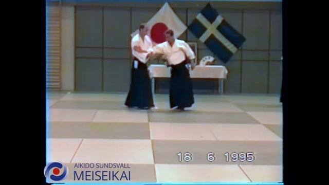 15 Aikido Ryosodedori Nikyo Nishio Sensei Uppsala 1995
