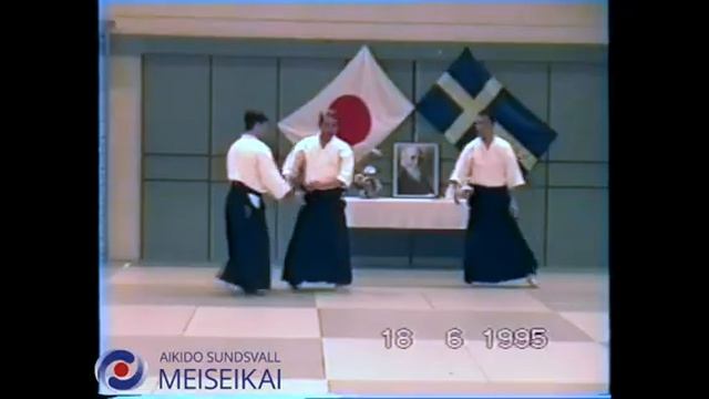 19 Aikido Ryosodedori Kokyonage Nishio Sensei Uppsala 1995