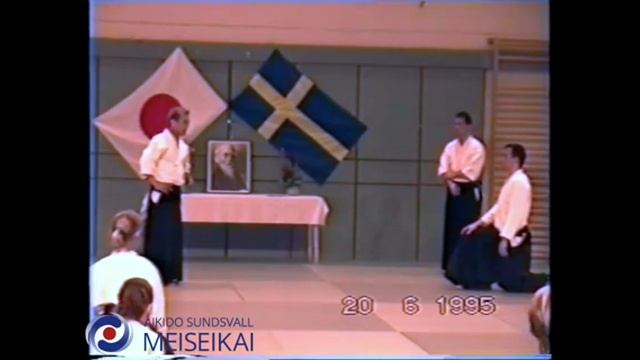 3 Aikido Yokomen Uchi Shihonage Nishio Sensei Uppsala 1995