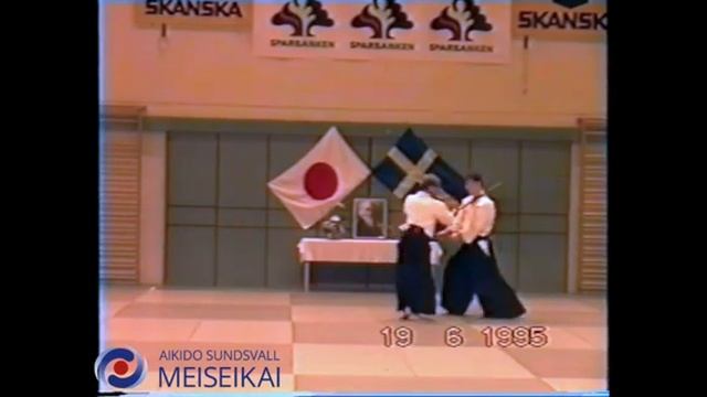 18 Aikido Ken Tai Ken Shomen Uchi Kotegaeshi Nishio Sensei Uppsala 1995