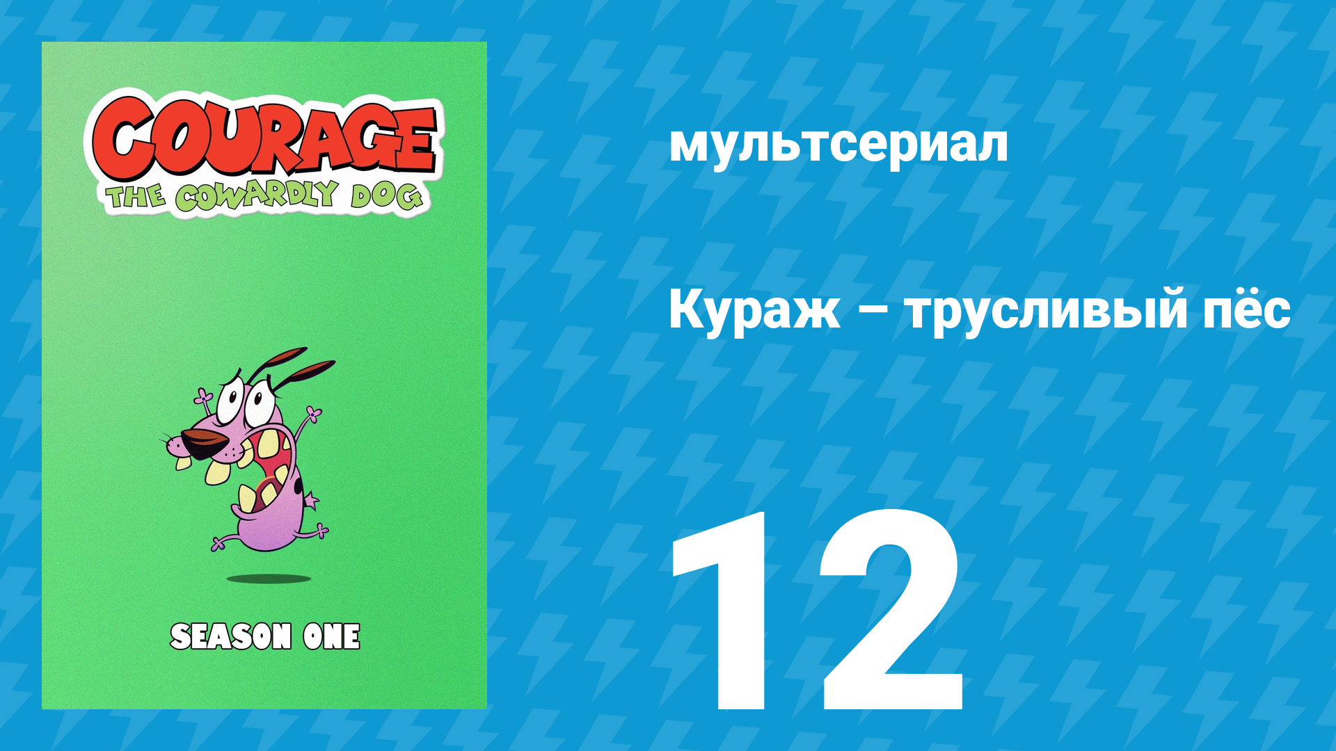 Кураж – трусливый пёс 1 сезон 12 серия «Возвращение / Путешествие» (мультсериал, 1999)