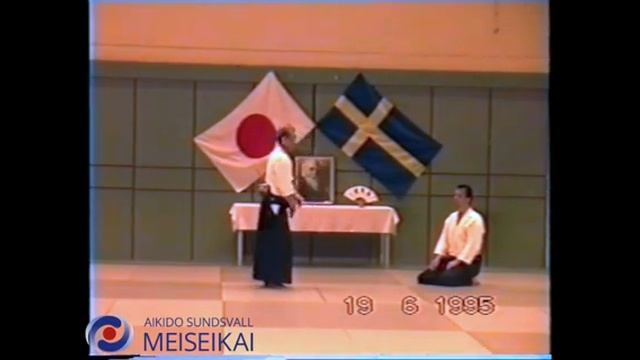 5 Aikido Shomen Uchi Sankyo Shihonage Nishio Sensei Uppsala 1995
