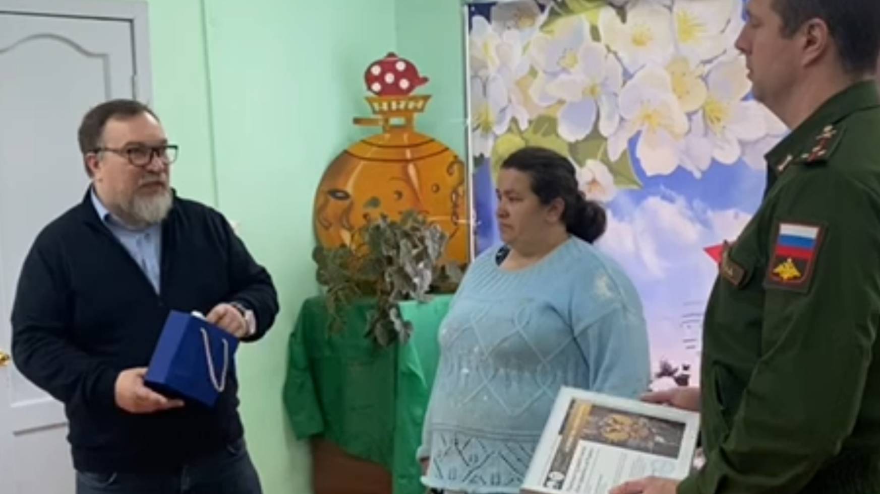 Вручение Памятного Наградного Жетона героя СВО Волкова В.А.