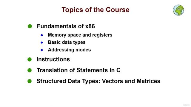1. Main Topics of the Course