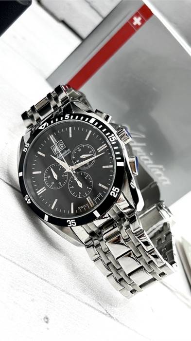 Мужские наручные швейцарские часы с хронографом Adriatica A8202.Y114CH