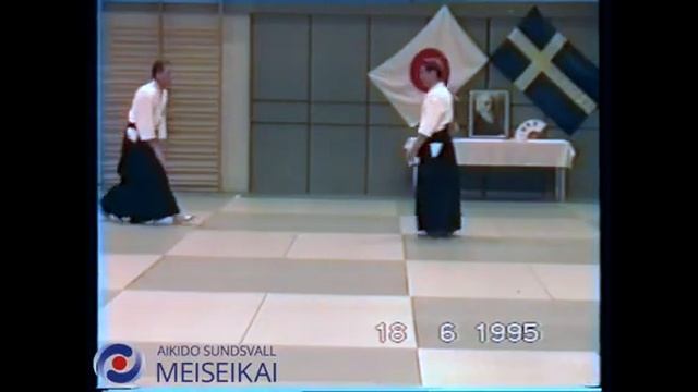 1 Aikido Sodedori Kotegaeshi Nishio Sensei Uppsala 1995