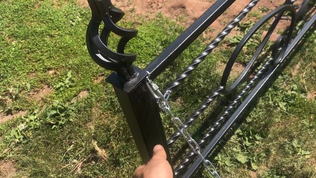 кованая ограда большая