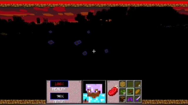 Я играю в minecraft версия 3D Shareware тестево (пк версия)!