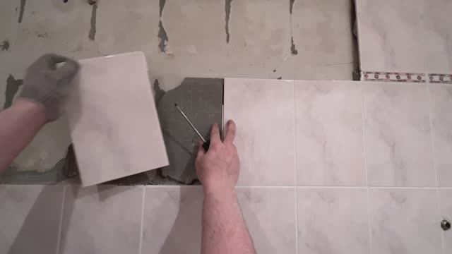 Как Снять Плитку в ванной