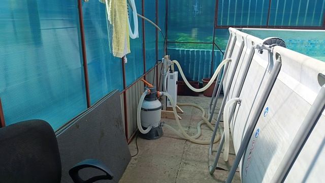 Водонагреватель для бассейна... Ну и про сам бассейн.