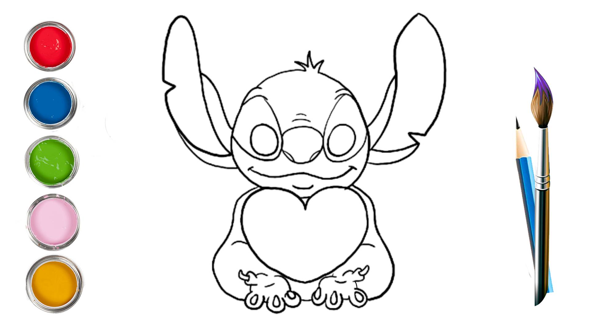 Как нарисовать СТИЧА шаг за шагом и раскрасить его!