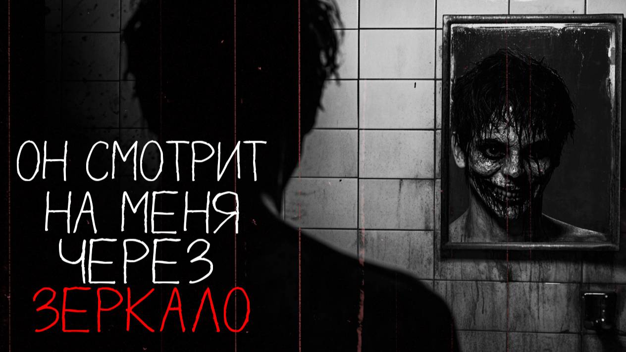 ОН СМОТРИТ НА МЕНЯ ЧЕРЕЗ ЗЕРКАЛО | страшная история на ночь |  реддит