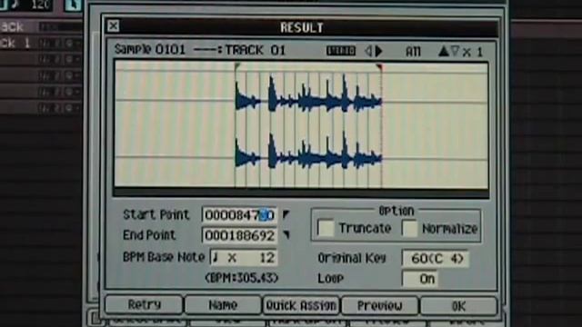 Roland MV8800 Loop the Sample