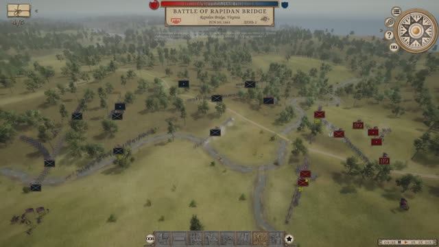Grand Tactician: The Civil War #11 - Столковение у Rapiden bridge