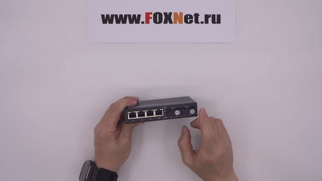 Медиаконвертер FOXNET 10/100/1000 converter 2SC 4RJ45