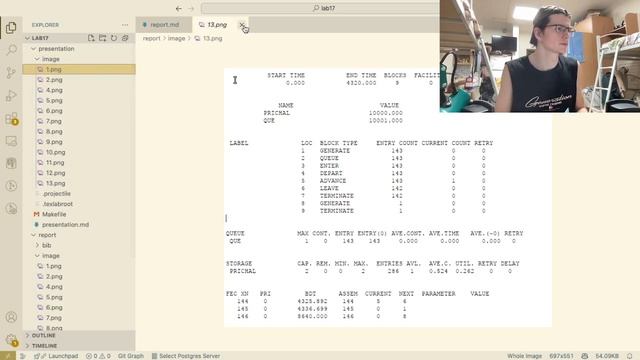 Презентация по лабораторной работе №17 "Имитационное моделирование"