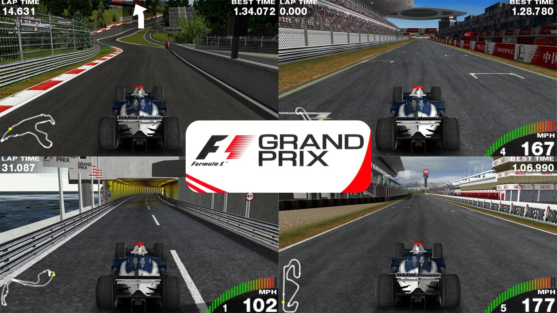 F1 Grand Prix (PSP) - Все Гоночные Трассы
