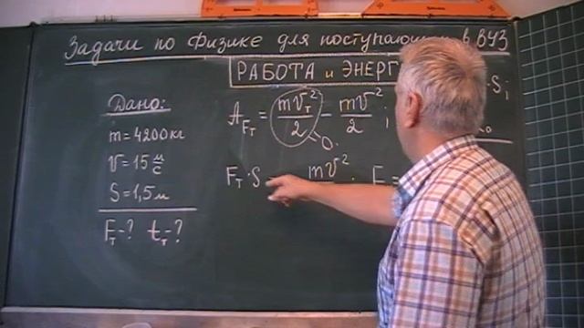 Сила и время торможения