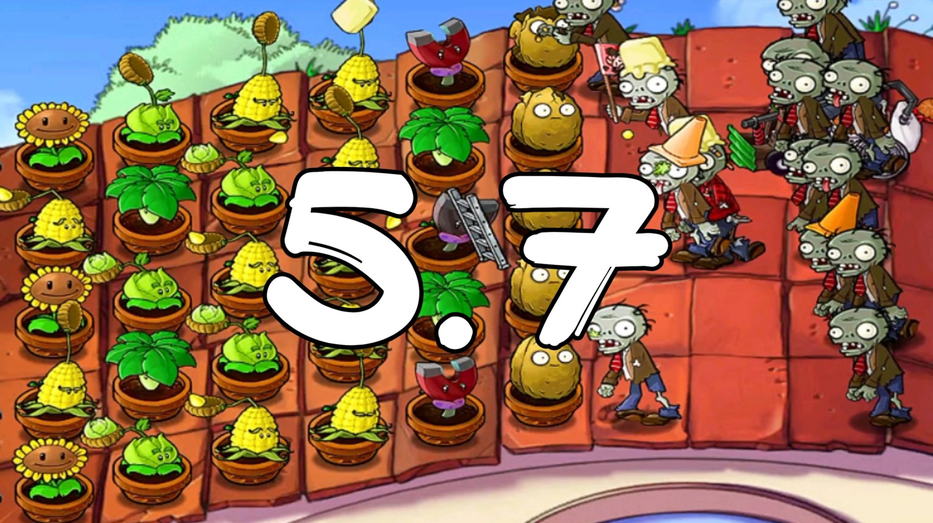 РАСТЕНИЯ ПРОТИВ ЗОМБИ / PLANTS VS ZOMBIES Прохождение уровня 5.7