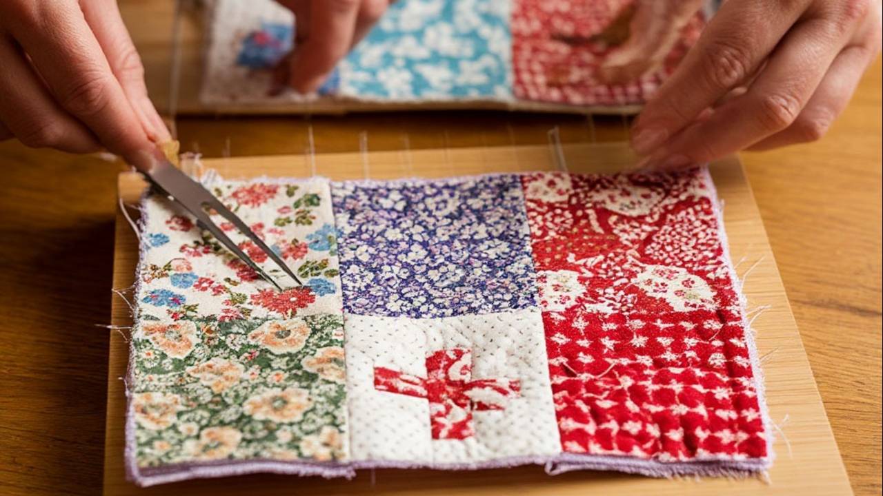 🎀 Мастер-класс от Екатерины: "Квадраты-разрезалки" + БОНУС — коврик для швейной машинки! �