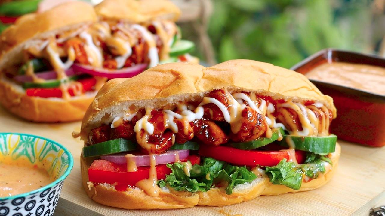 Лучший рецепт сэндвича с курицей BBQ