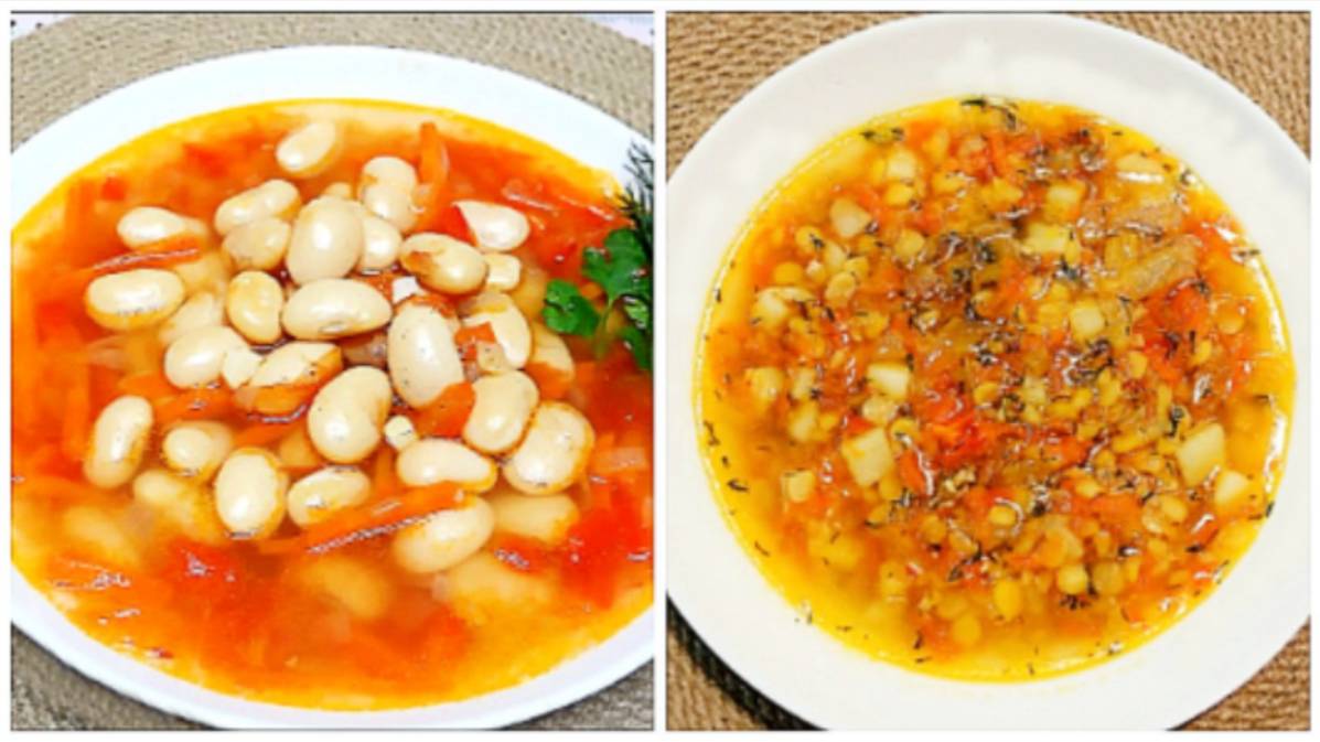 СУПЫ из БОБОВЫХ (два рецепта)! ВЕГЕТАРИАНСКИЕ блюда!