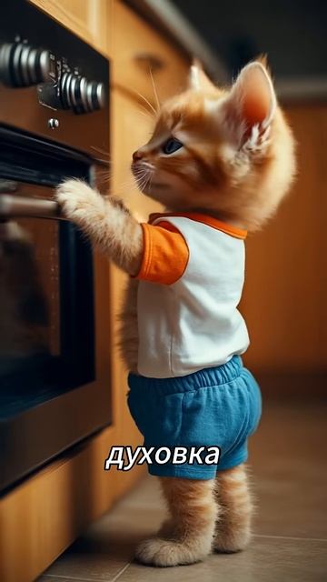 Котик завел себе кролика!😻 #симбочка #симба #ии