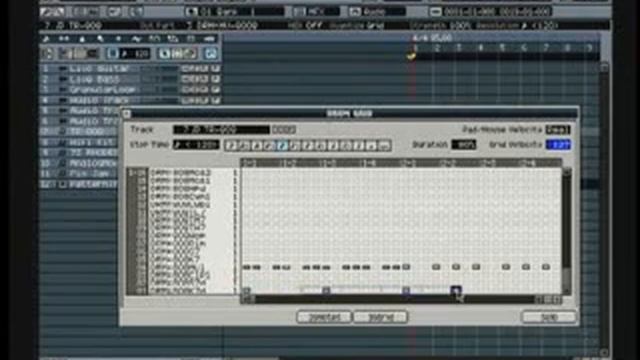 Using the Drum Grid Editor