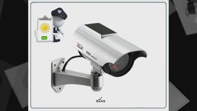 DE/SK2200 Муляж уличной видеокамеры. Отсек для 2 аккумуляторов (тип АА) + солнечная панель