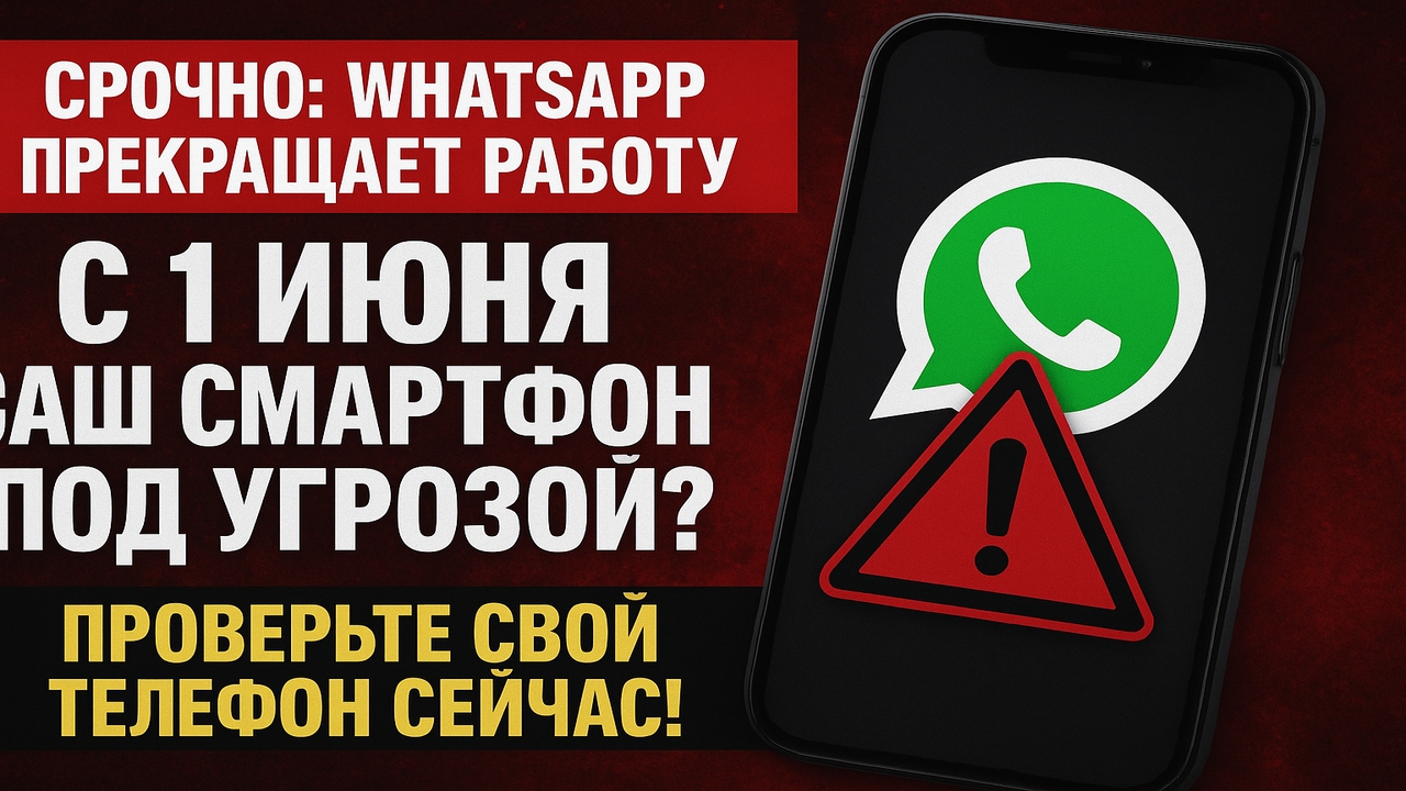 WhatsApp перестанет работать с 1 июня: какие смартфоны под угрозой?