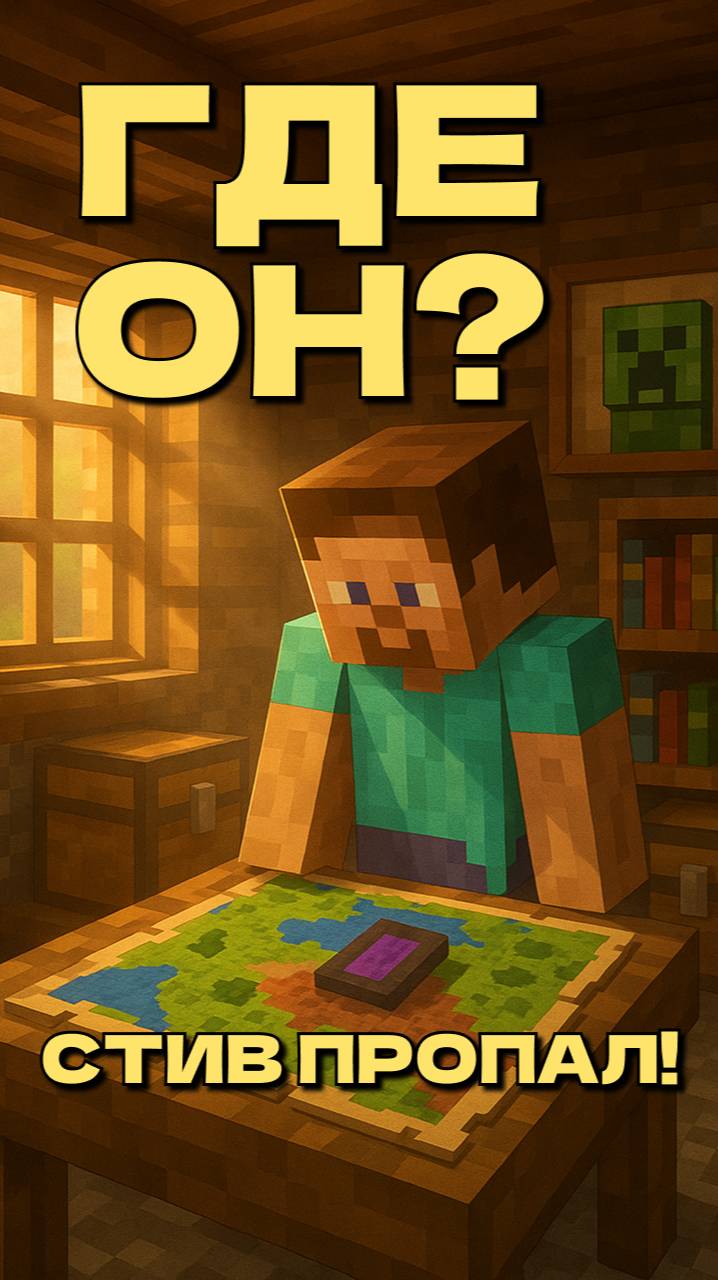 Майнкрафт видео | Cказка на ночь: Куда пропал Стив?