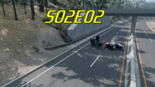 Фильм в BeamNG.drive. Эпичная погоня в городе  (+ звуковые эффекты) SO2EO2 2 сезон 2 серия