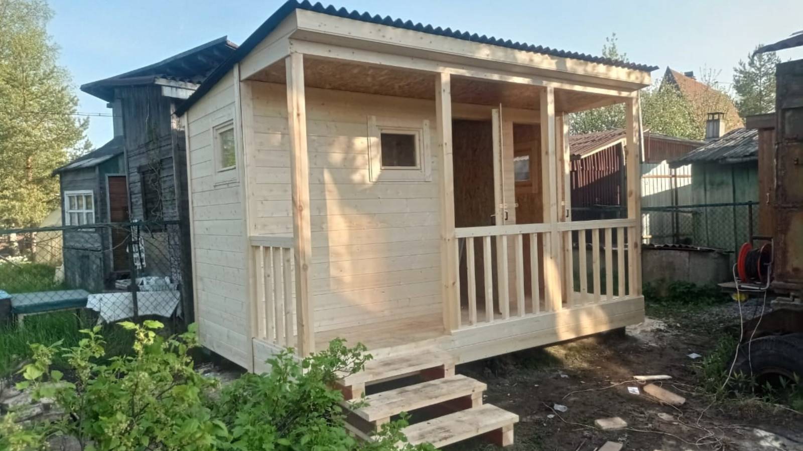 ✅ #ХОЗБЛОК ДЛЯ ДАЧИ 4000х2300мм 🛠БРИГАДА БАХИ🐸