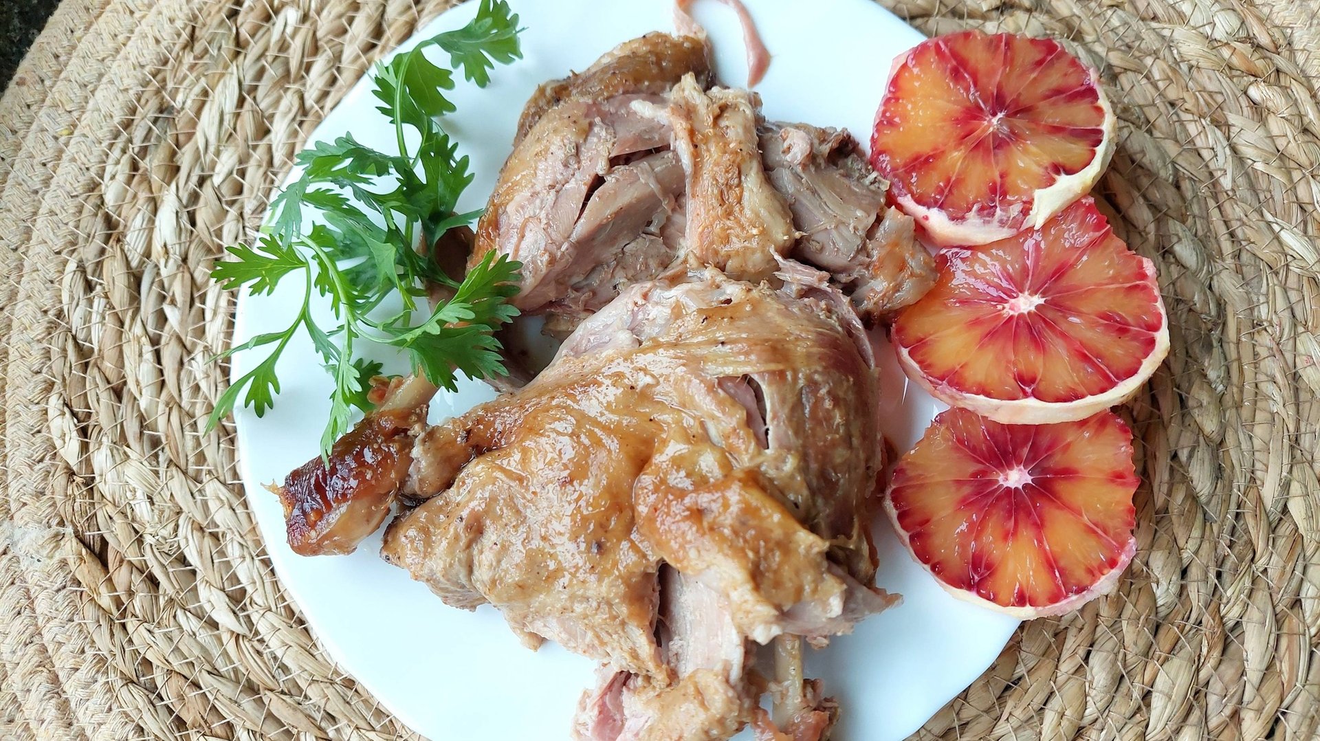 Утка в готовом маринаде, приготовленная в пакете. Сочная и нежная.