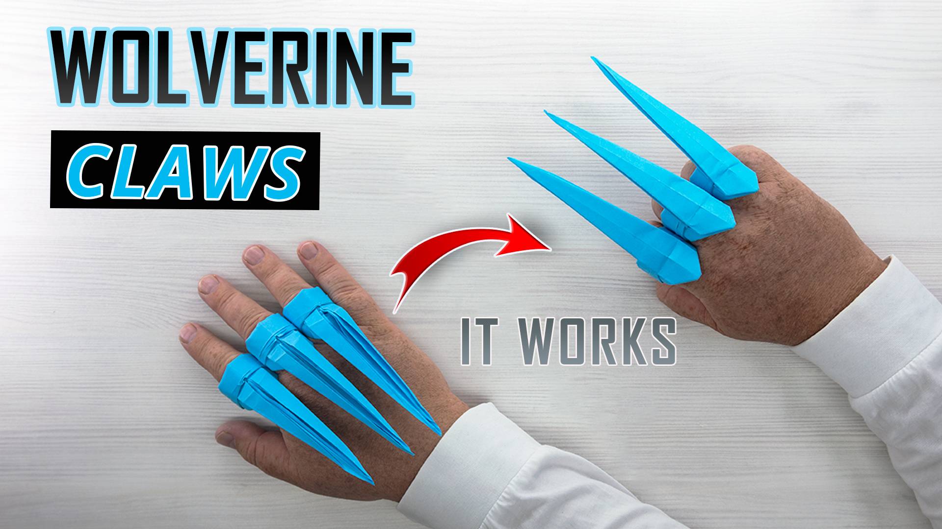 🐺 Эти когти оригами настолько хороши, что даже Логан одобрил бы!