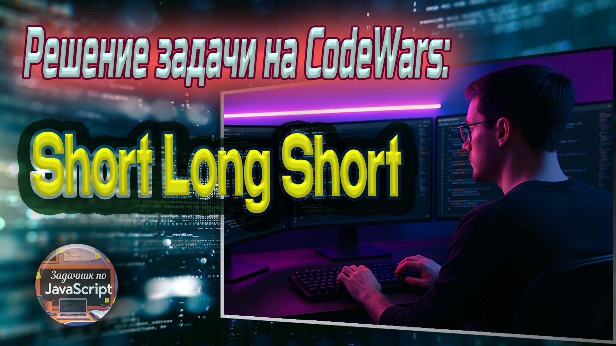 Решение задачи Short Long Short  с сайта Codewars на языке JS, 8 kyu