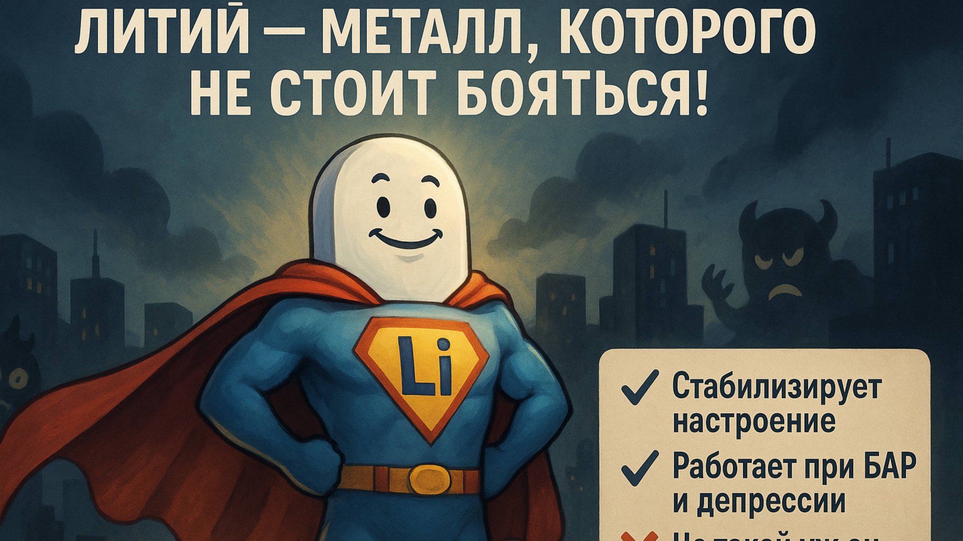 Литий, "металл" которого не надо бояться.