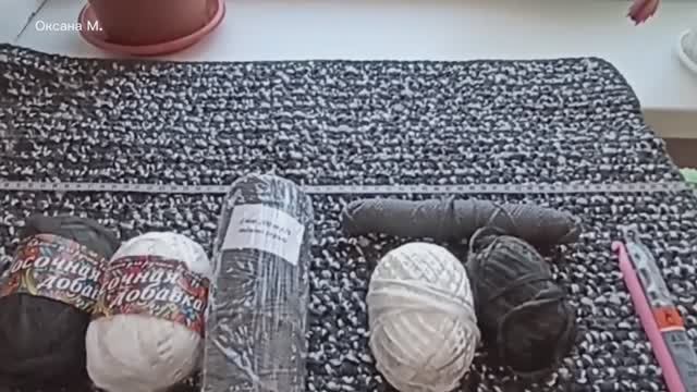 Коврик, вязанный крючком.mp4