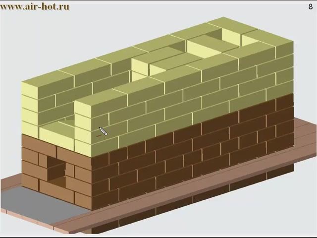 Отопительная печь 51х140 см В.Быкова