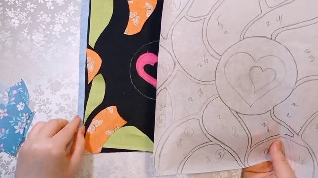 Супер способ, красота из лоскутов. Шьём просто, дорого и богато. Рукоделие. Витражный блок из ткани.