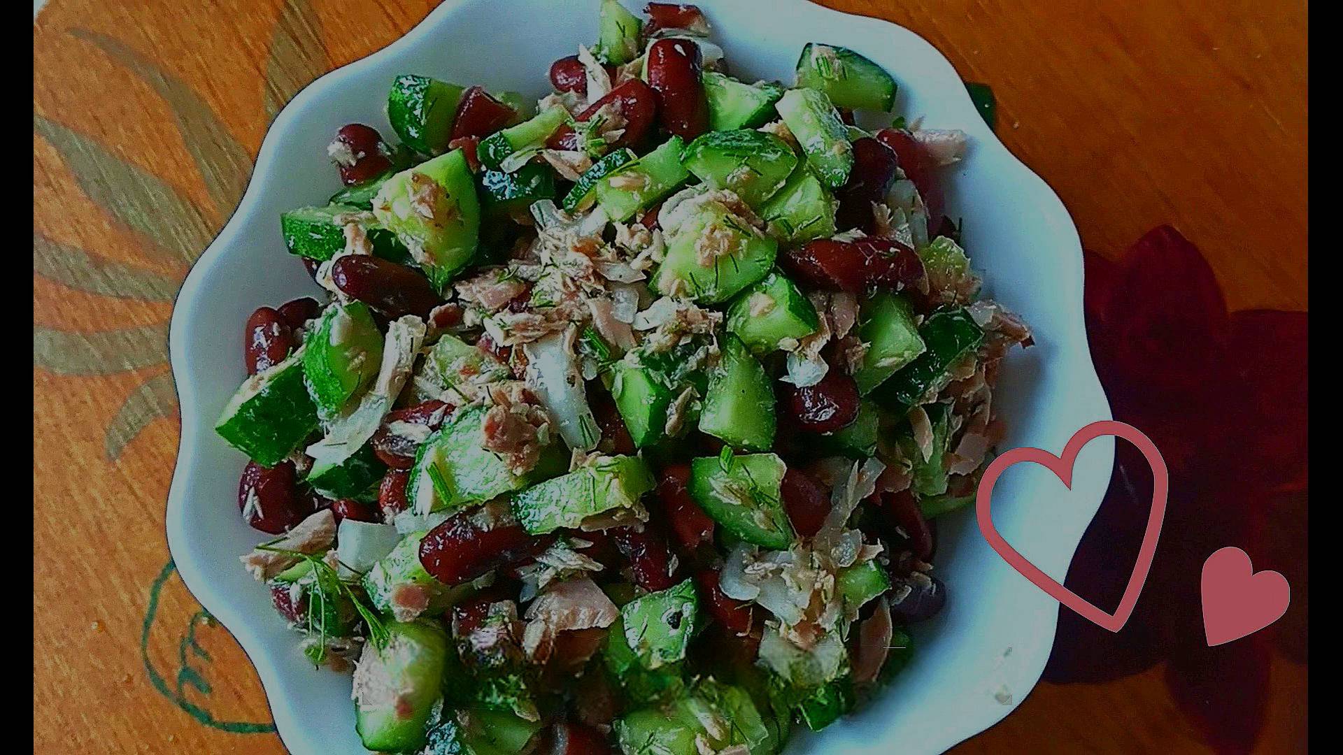 Салат из огурцов Сытный Необычный Очень Вкусный салат Фаворит Это просто приготовить