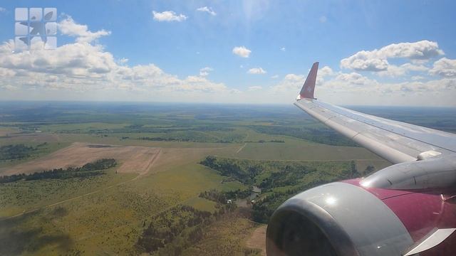 Полет из Москвы (Домодедово) в Ижевск. Часть 2 - Посадка