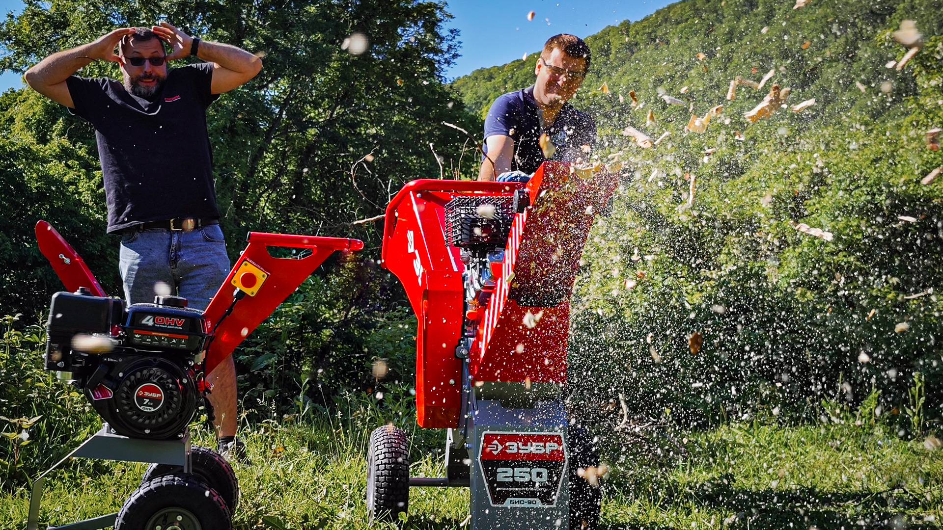 Садовые бензиновые измельчители ЗУБР