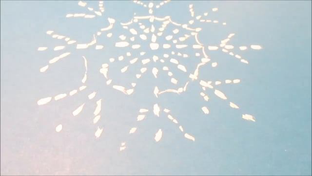 Рисуем СНЕЖИНКУ в режиме РЕВЕРС: эффектное видео НАОБОРОТ