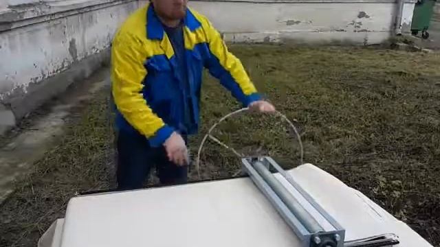 "Работа на большом раскатчике (вариант со штурвалом)"