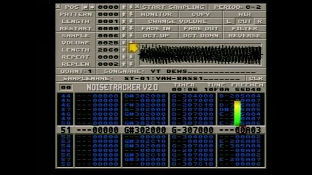 Making electronic dance music in 1990 with budget home computer