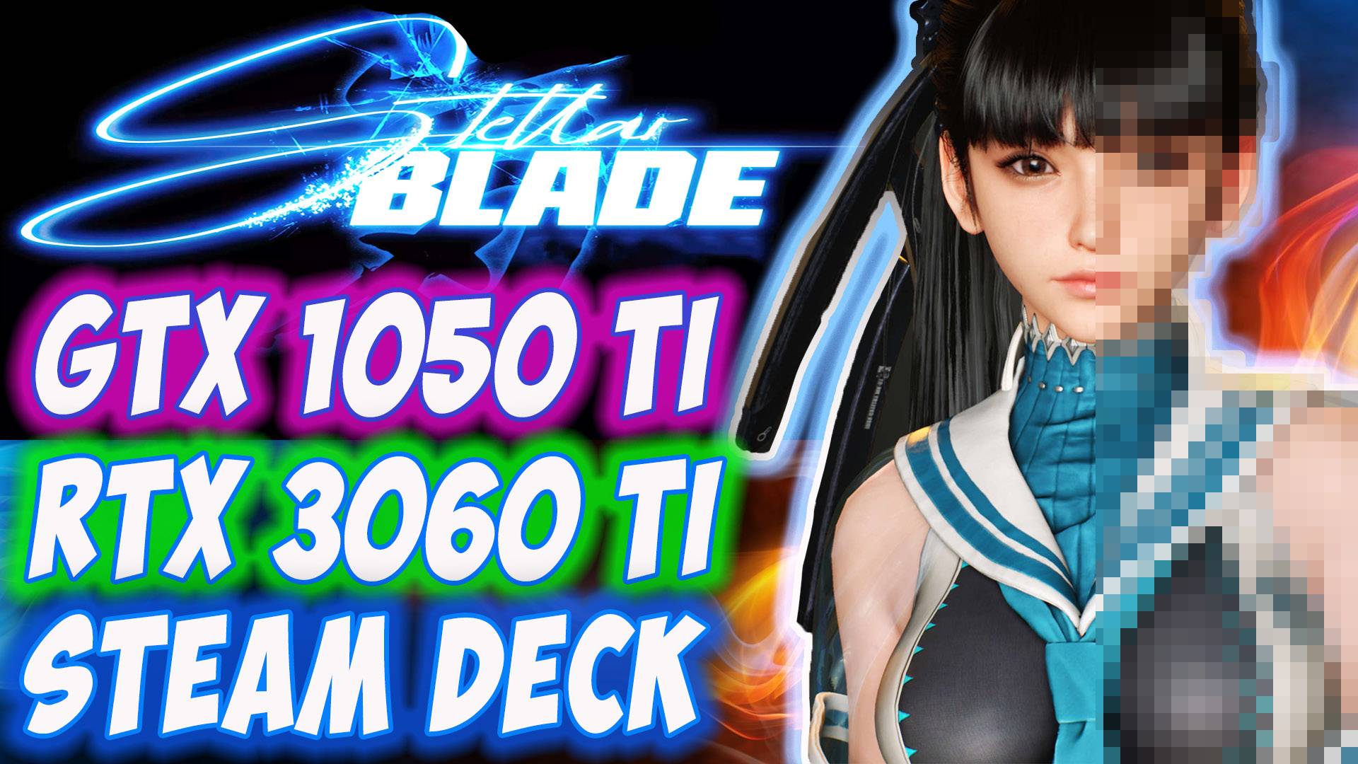 GTX ЖИВ!  Тестирую Stellar Blade на СЛАБОМ ПК и Steam Deck (gtx 1050 ti/Xeon 1245)