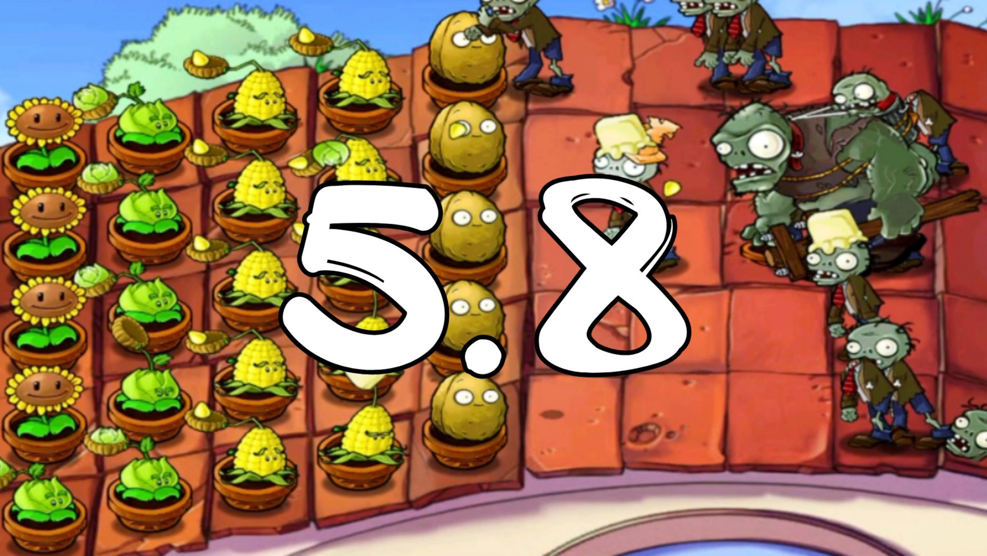 РАСТЕНИЯ ПРОТИВ ЗОМБИ / PLANTS VS ZOMBIES Прохождение уровня 5.8