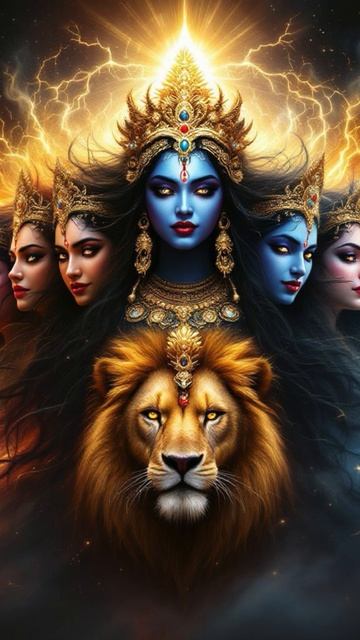 «Калика пурана». Таравати поклоняется богине Калике и просит благого мужа